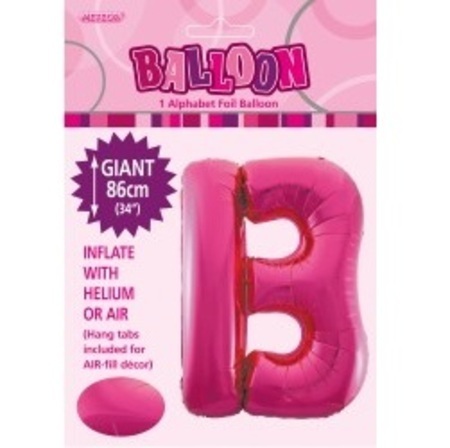 Pink Letter B Alphabet Foil Balloon M43131 - Important Items
