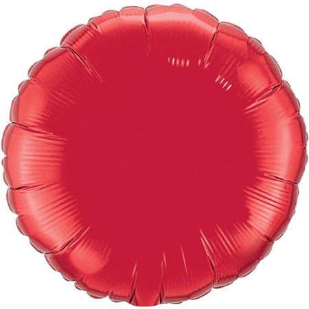 Ruby Red Round Foil Q22634 - Important Items