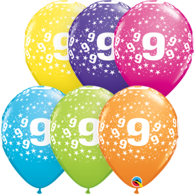 Number 9 Stars-A-Round 11 inch (28 cm) Round Tropical Assorted Q44744 ...