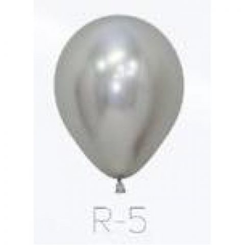 Decrotex (Sempertex) Reflex Silver 5 inch (12 cm) Latex Balloons ...